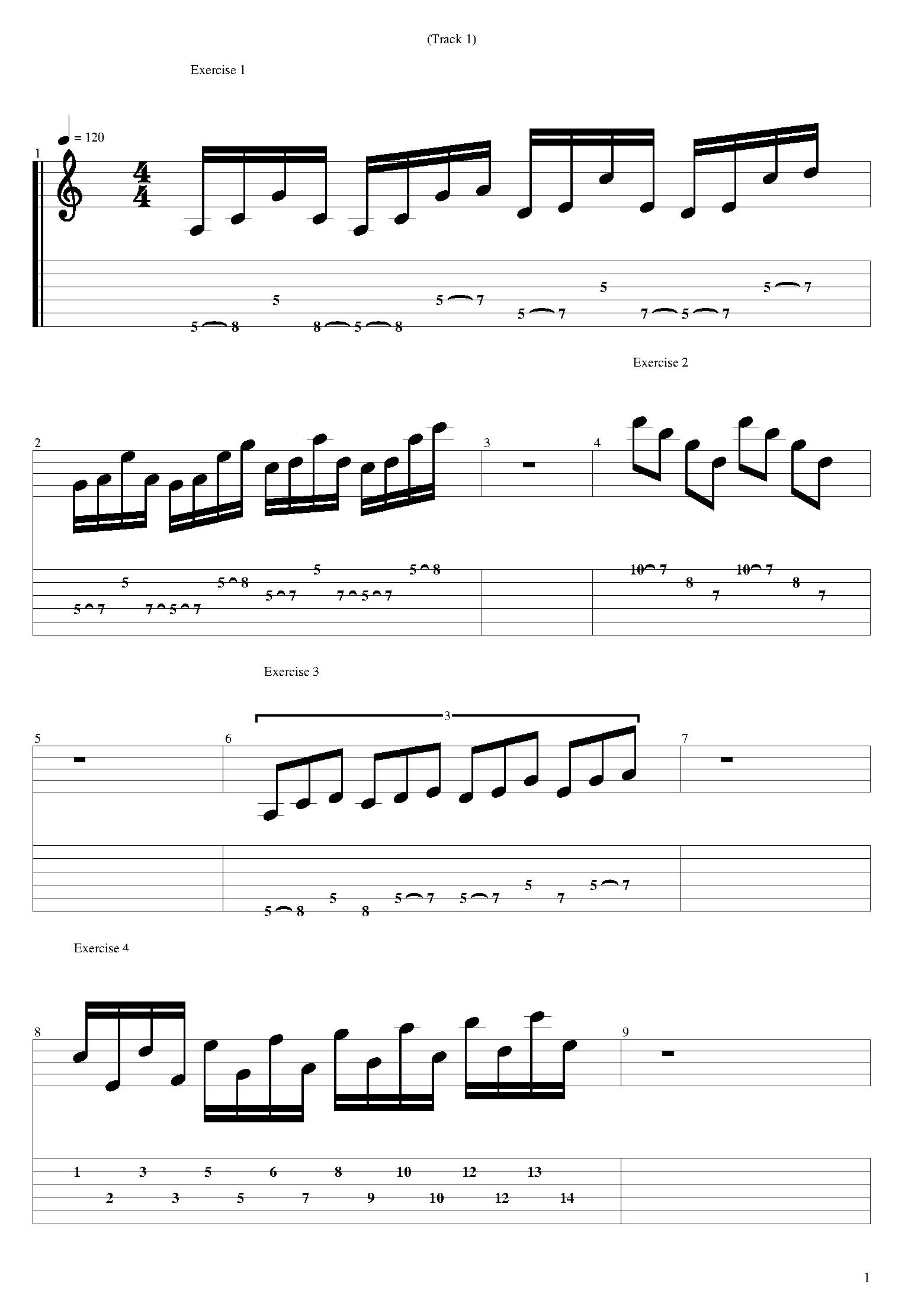 10 Best Hybrid Picking Exercises (PDF and Tab) - Guitarfluence | Guitar Education, Gear Tips ...