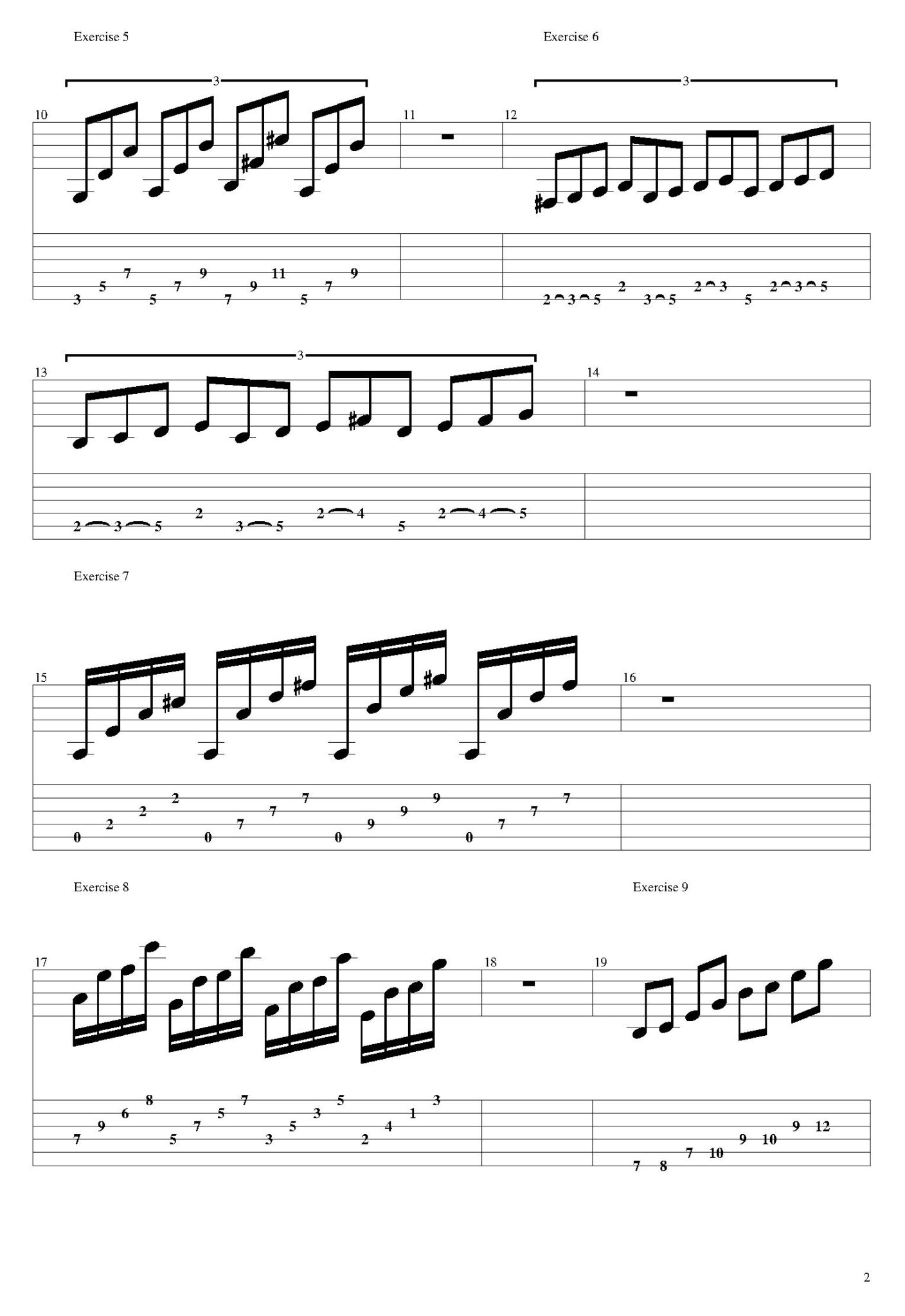 10 Best Hybrid Picking Exercises (PDF and Tab) - Guitarfluence | Guitar ...